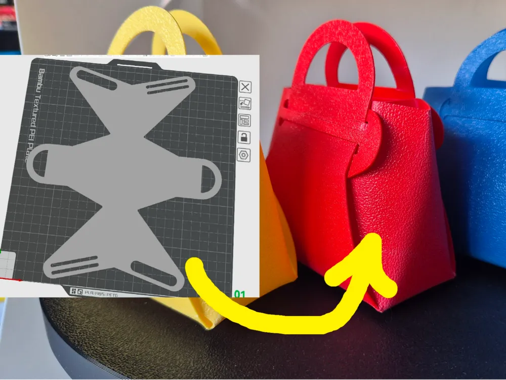 Toy Bag! Prints flat, folds into bag - Free 3D Print Model - MakerWorld