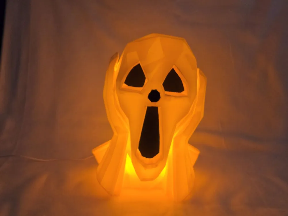 Greenpeace - Nuclear Scream Low Poly Lamp - Free 3D Print Model ...
