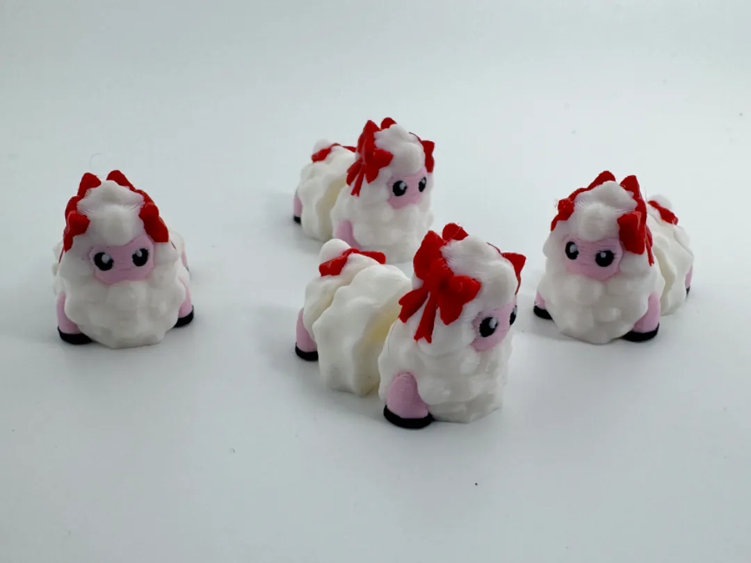 Articulated/Flexible Xmas Sheep, No support needed by LM3D MakerWorld: Download Free 3D Models