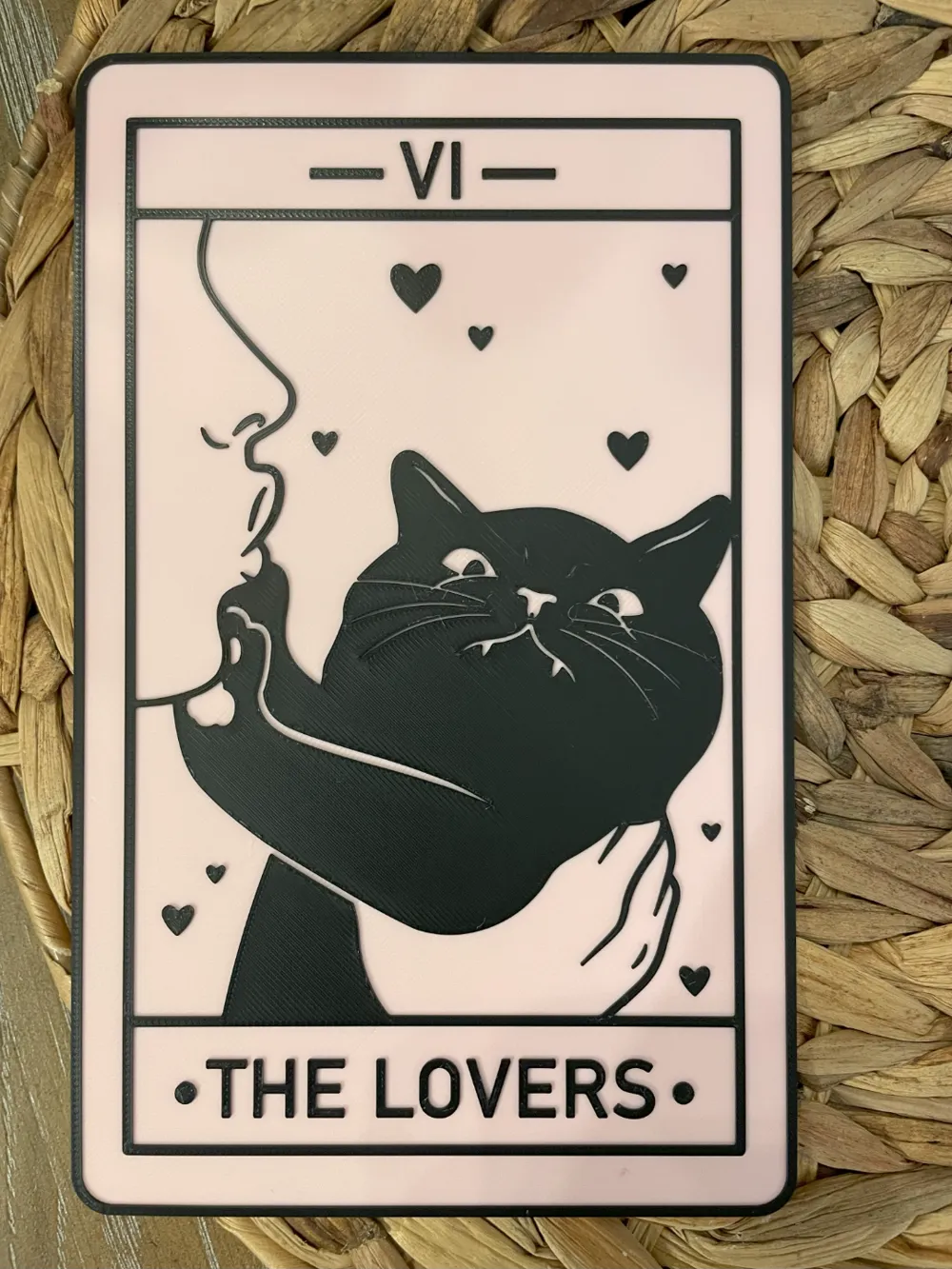 The Lovers cat tarot card by Maxxcreeper - MakerWorld