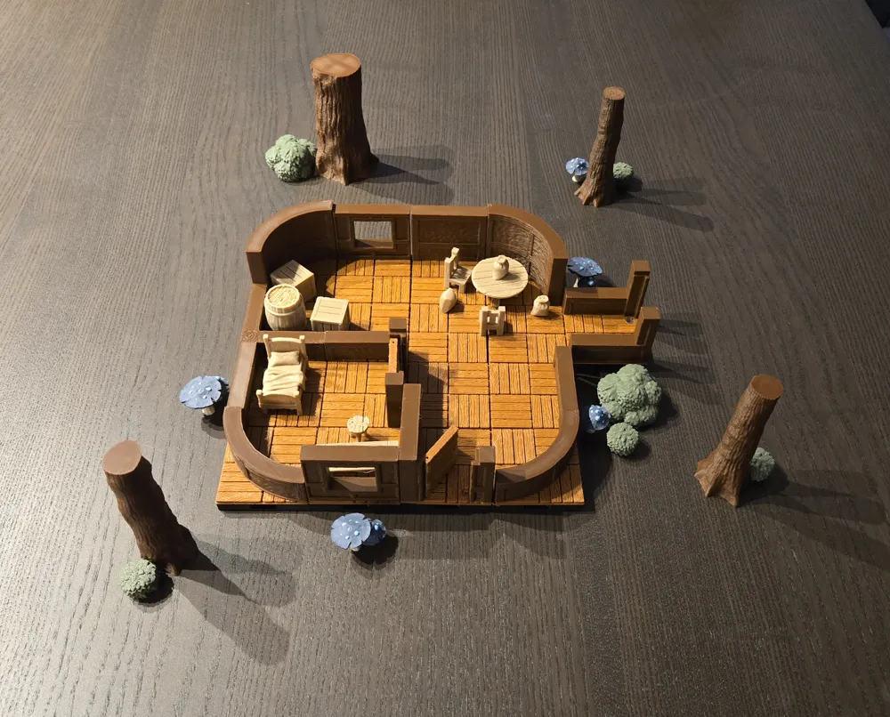 OpenForge Wood Curves & Corner- Reusable & Modular - Free 3D Print ...