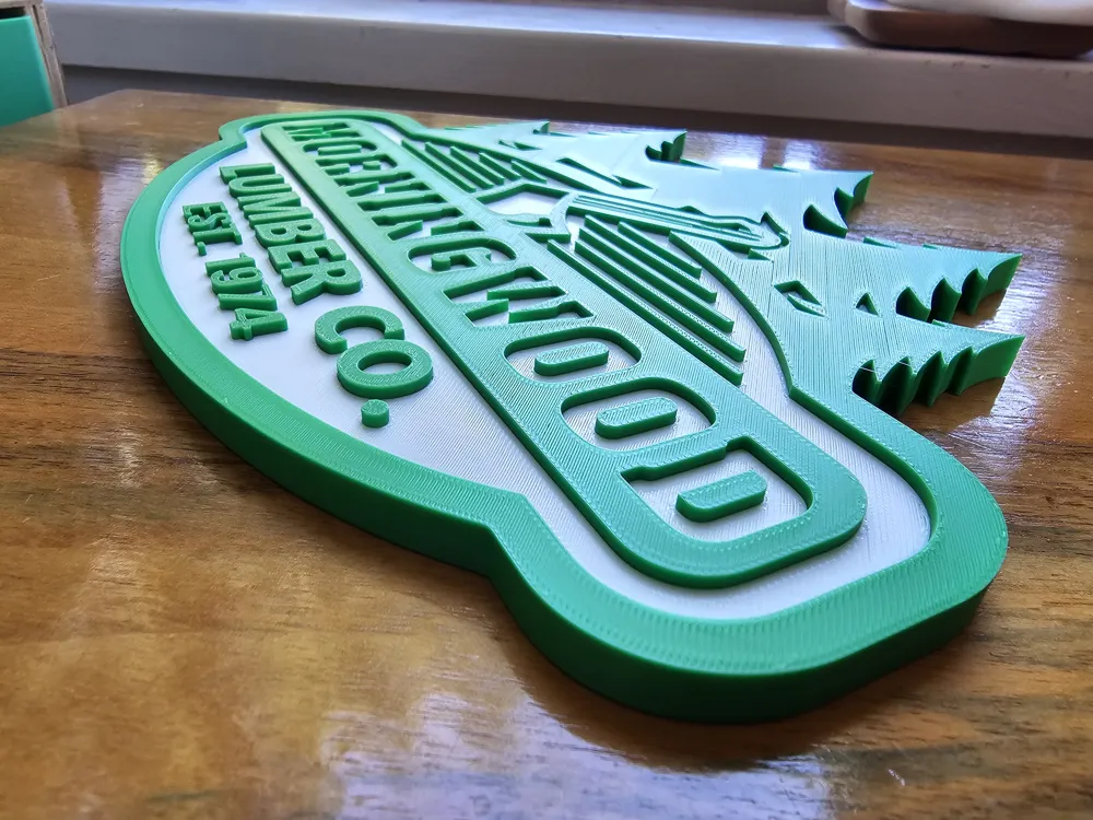 Morningwood Lumber Co. – 3D Printed Sign by Fast3D MakerWorld: Download ...