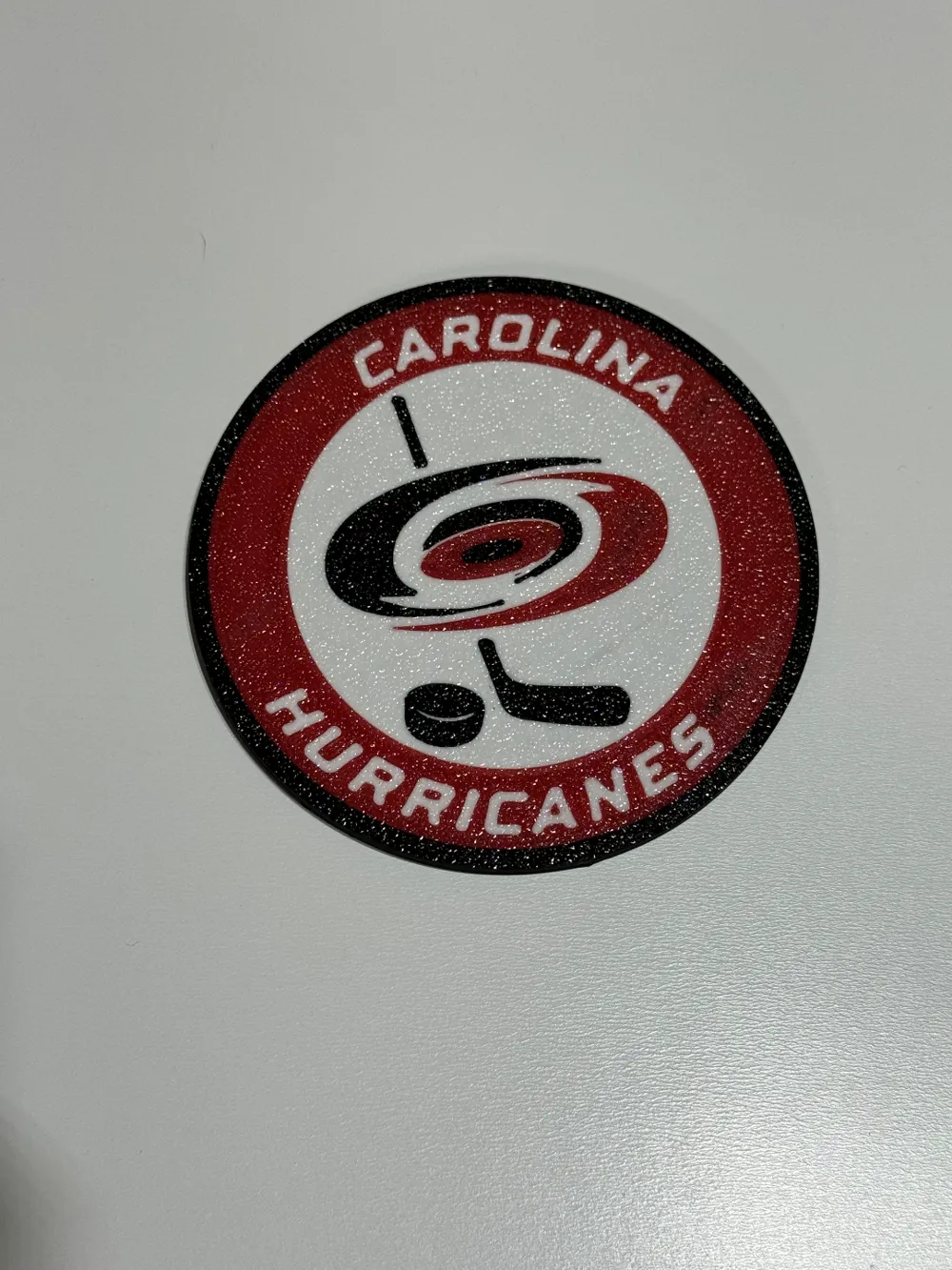 Carolina Hurricanes NHL Hockey logo custom design coaster by JabHook - MakerWorld