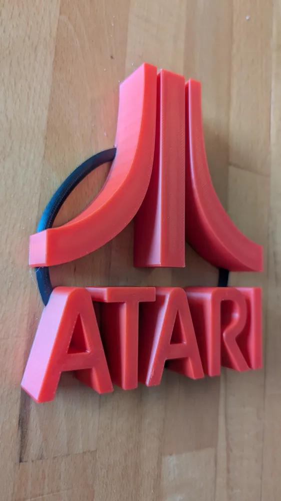 Atari Floating Logo by Ian Frank MakerWorld: Download Free 3D Models
