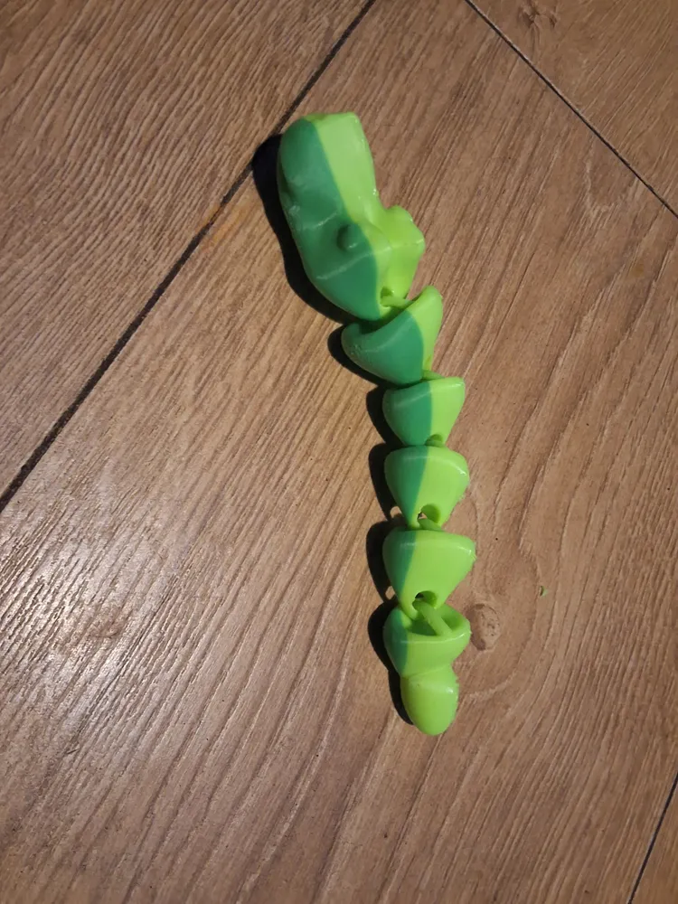 snake like flexi croc - Free 3D Print Model - MakerWorld