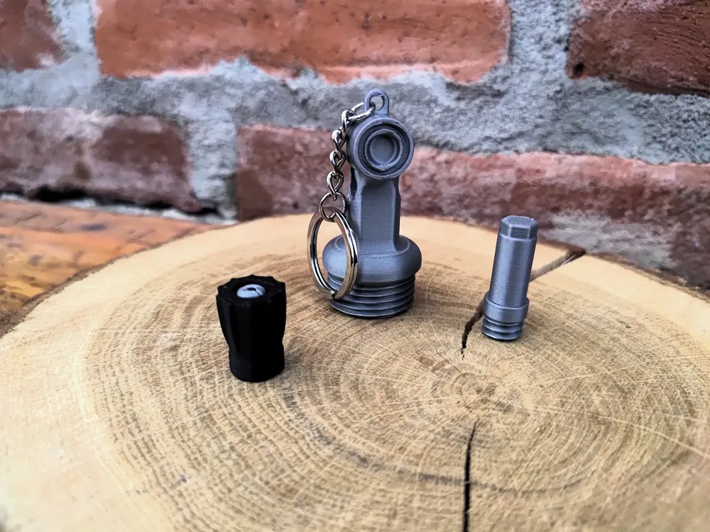 SCUBA Tank Valve Keychain - Free 3D Print Model - MakerWorld