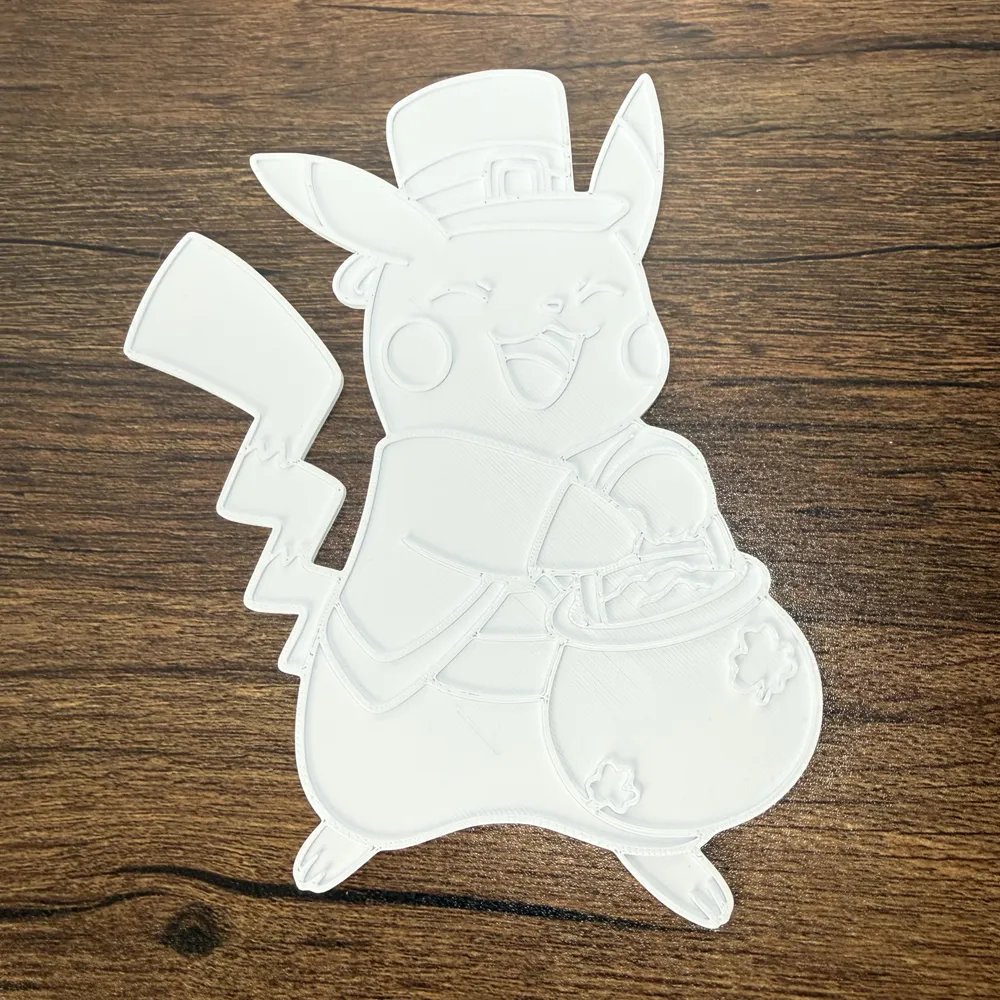 St. Patrick’s Pikachu Pot of Gold Print & Paint - Free 3D Print Model ...