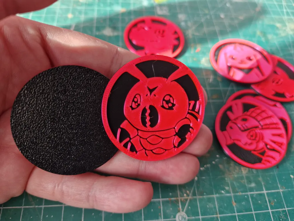Wormmon Digimon Coin by Kryator - MakerWorld