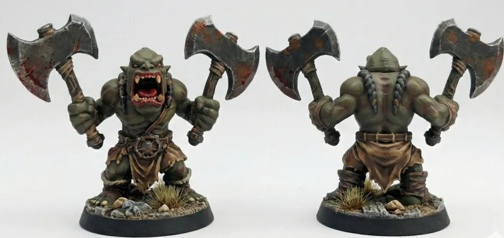 Orc Berserker - Dual Axes (Heroic Scale) – Kostenloses 3D-Druckmodell ...