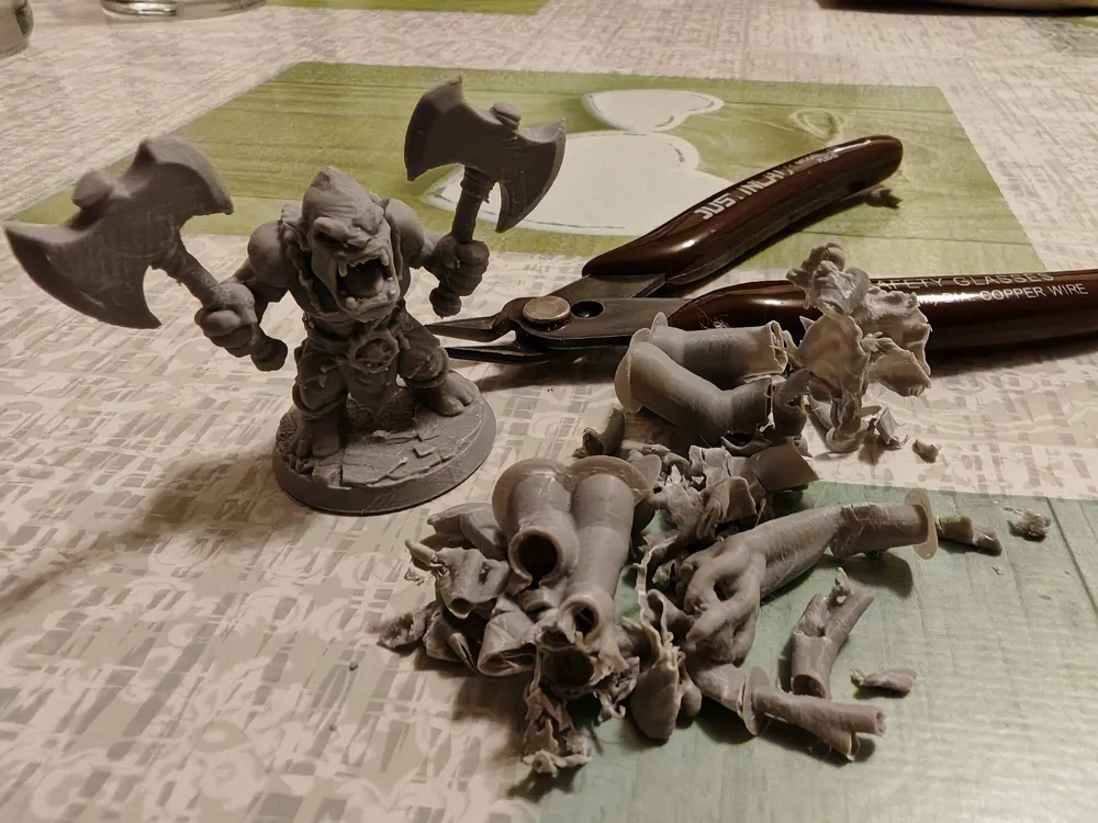 Orc Berserker - Dual Axes (Heroic Scale) – Kostenloses 3D-Druckmodell ...