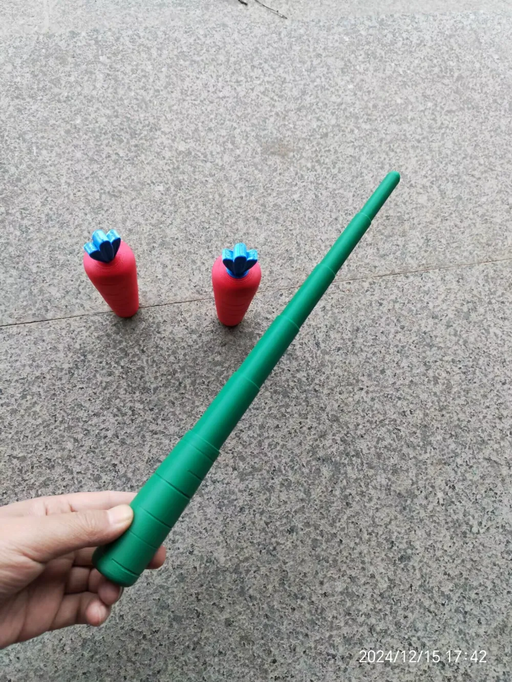 Articulated Bamboo Spiral Extendable Sword - No Supports - Threaded ...