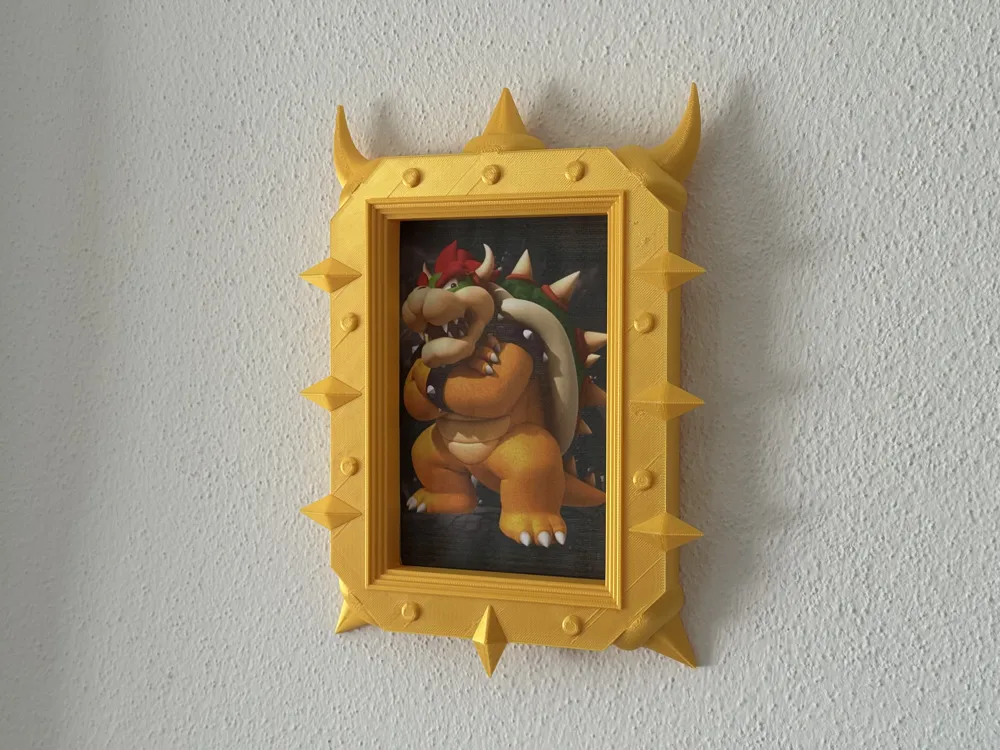 Bowser Picture Frame – 100×150 mm (4×6") by elikoll MakerWorld ...