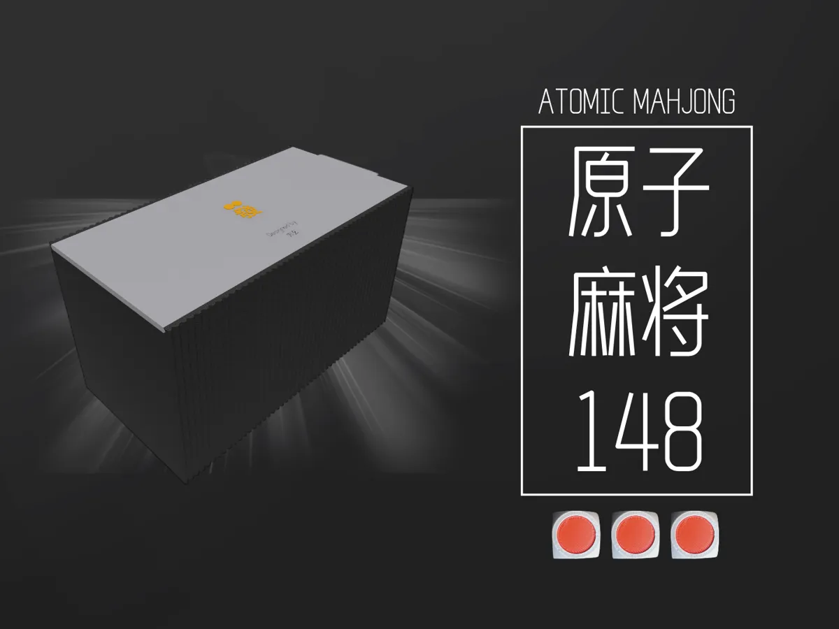 Atom-Mahjong-ATOMIC MAHJONG-148 Fliesen-Komplettset mit Box 40 ...