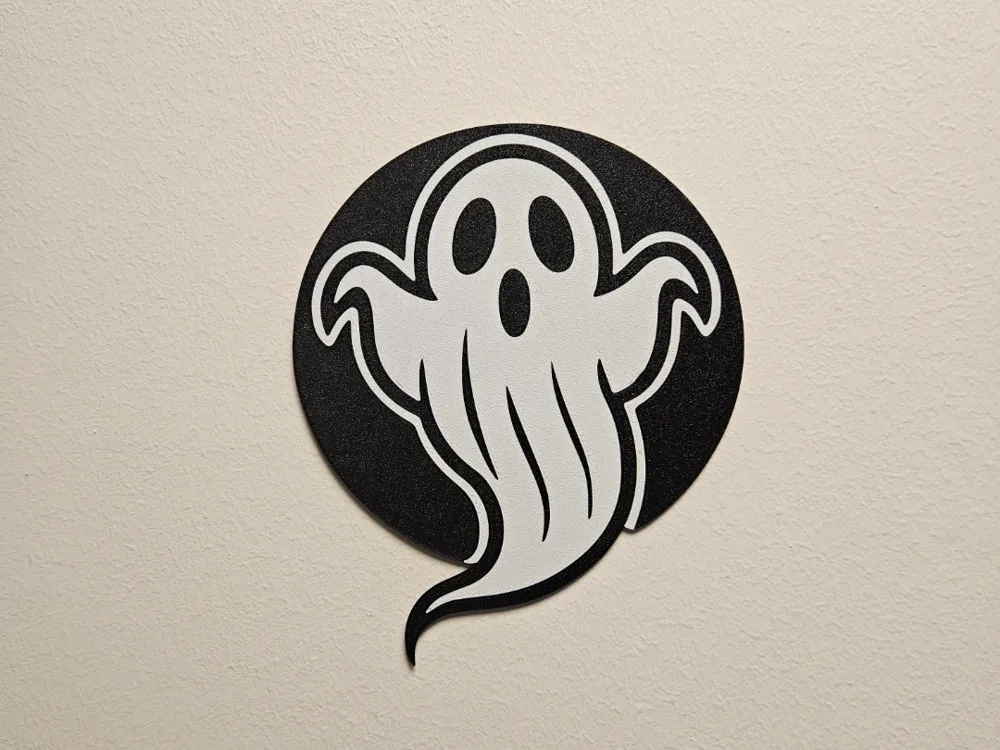 Ghost 2D wall art by FabLab_ee - MakerWorld