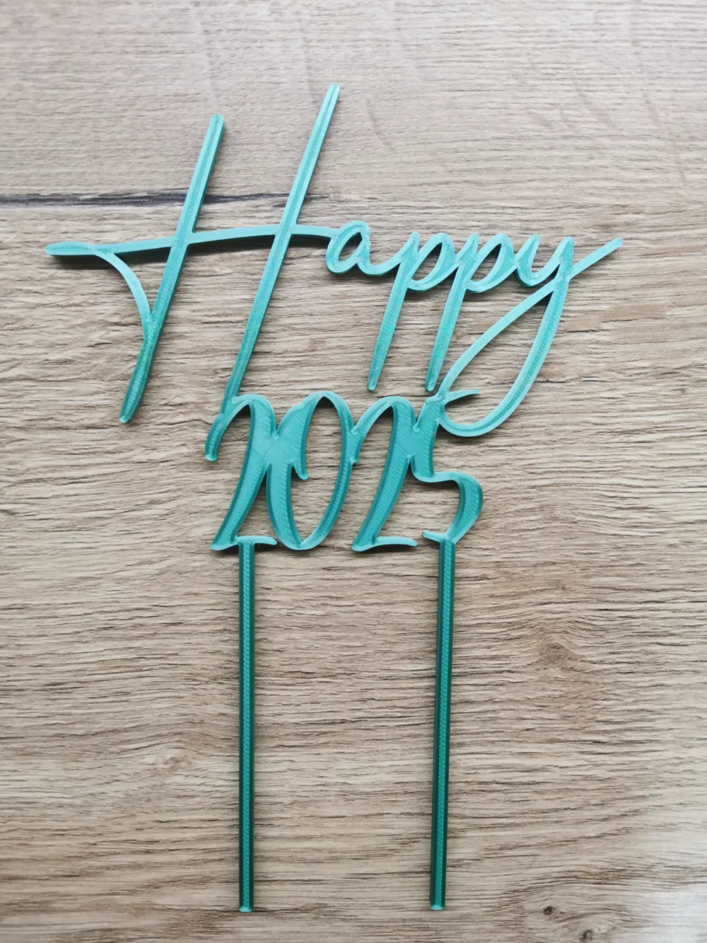 Happy 2025 cake topper by x3mnexus MakerWorld: Download Free 3D Models