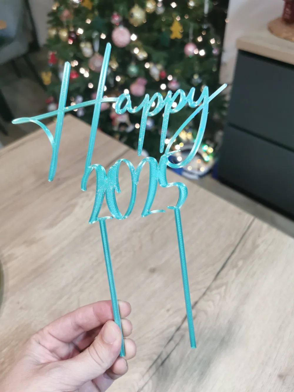 Happy 2025 cake topper by x3mnexus MakerWorld: Download Free 3D Models