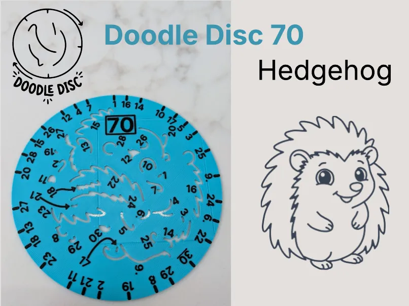Doodle Disc 70 Hedgehog - Free 3D Print Model - MakerWorld