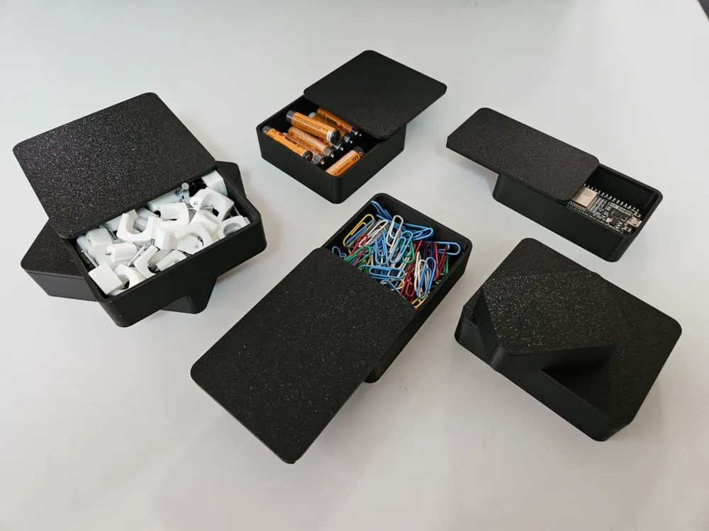 Slide Box - 25 Sizes x 24 mm deep (Loose Fit Lid) by Derek MakerWorld ...