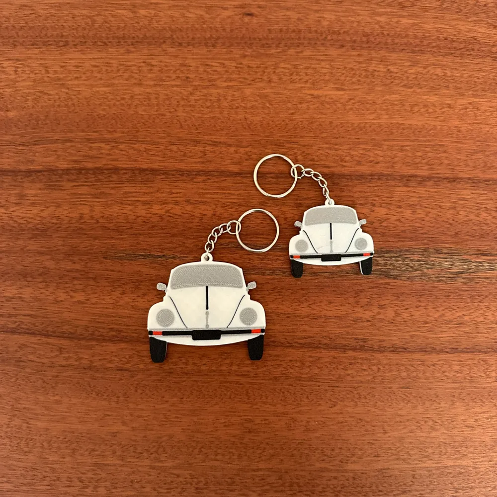 Volkswagen Beetle Double Sided Keychain by FilumStudios - MakerWorld
