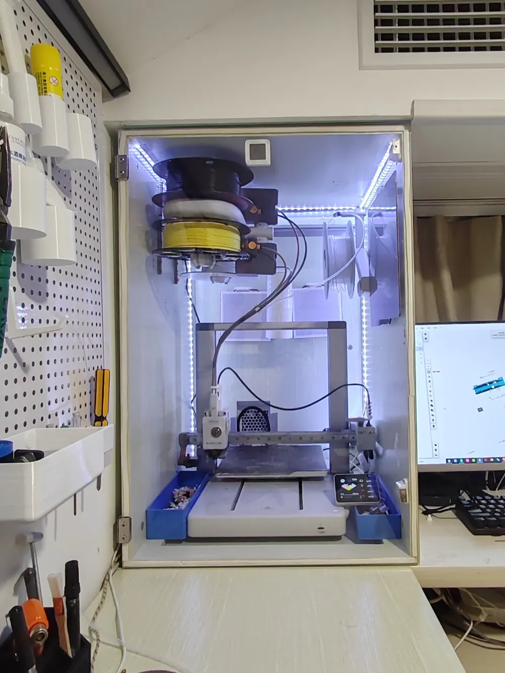 A1+AMS Lite Ultimate Enclosure! Including Linear Rail AMS Lite Bracket ...