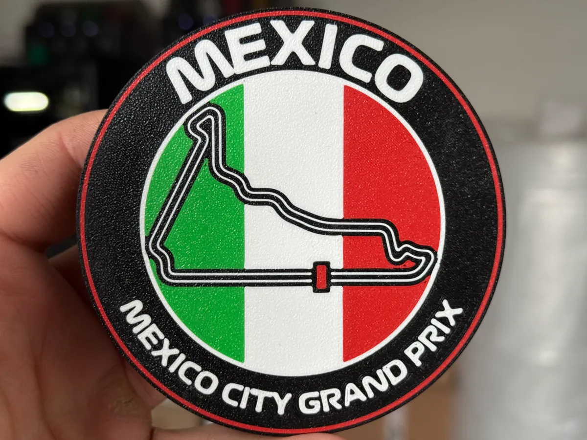 Mexico F1 Grand Prix coaster - Free 3D Print Model - MakerWorld