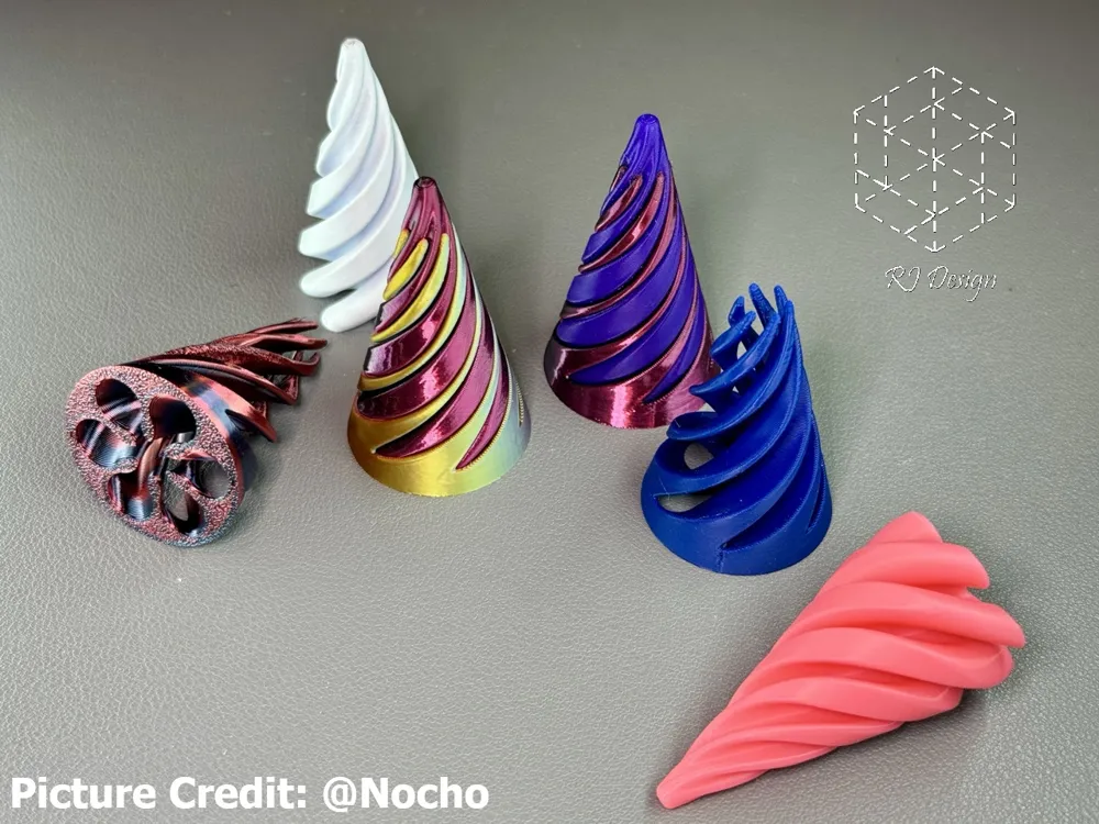 Mini Impossible Passthrough Cone Fidget -V2 Series - Free 3D Print ...