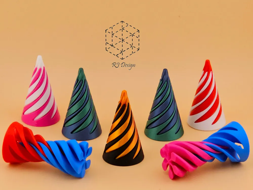 Mini Impossible Passthrough Cone Fidget -V2 Series - Free 3D Print ...