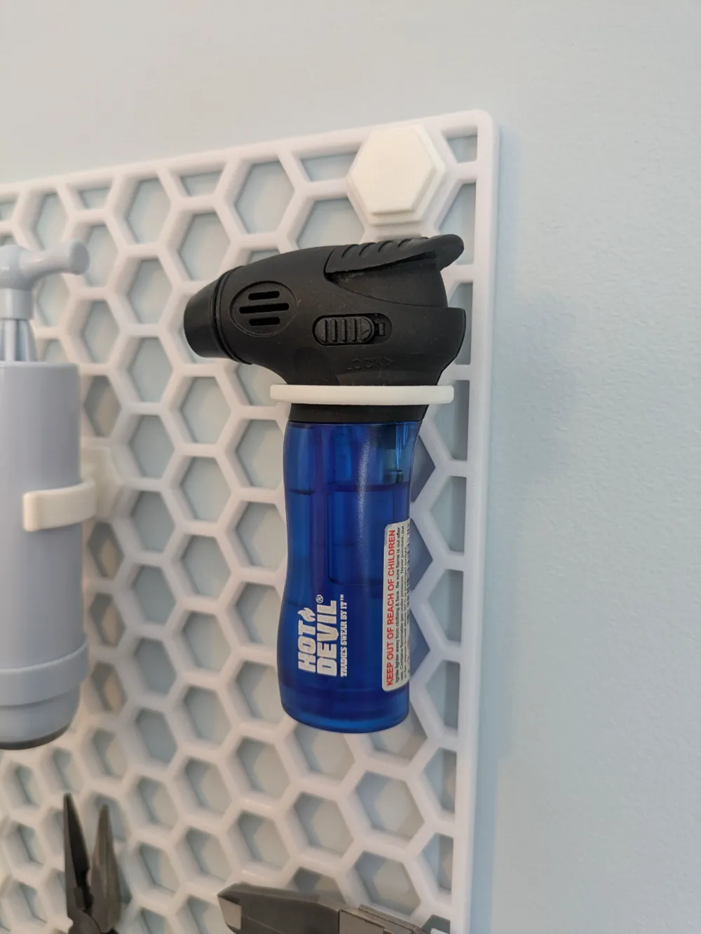 HSW Gas Torch Holder - Honeycomb Storage Wall by Jamlam - MakerWorld
