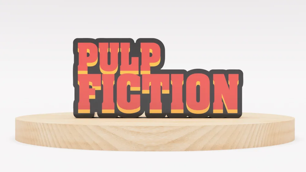 Pulp Fiction Lightbox by Valeria Momo - MakerWorld