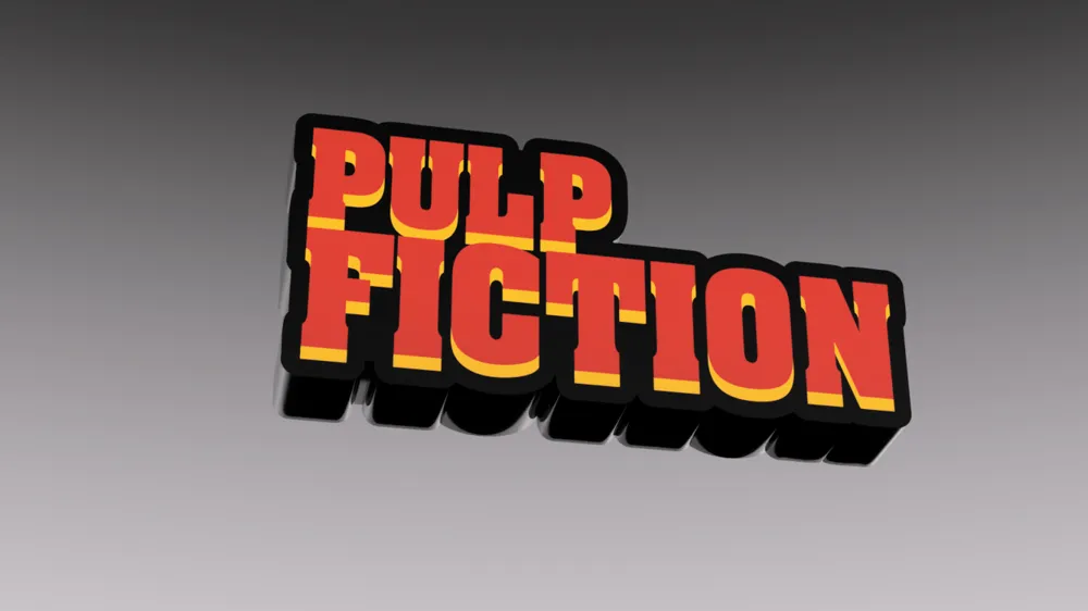 Pulp Fiction Lightbox by Valeria Momo - MakerWorld