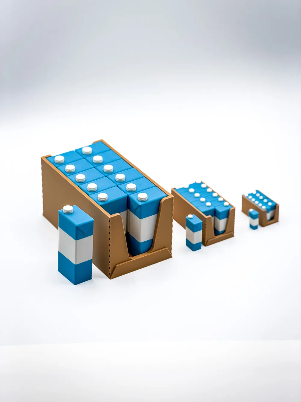 Milk Crate & Cartons Set (1:3, 1:6, 1:10) - Free 3D Print Model ...