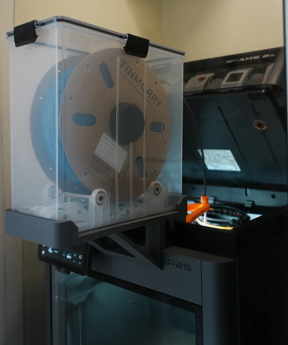 P2S AMS Flip Riser - TPU Print Holder (Rice Bucket Moisture-proof ...