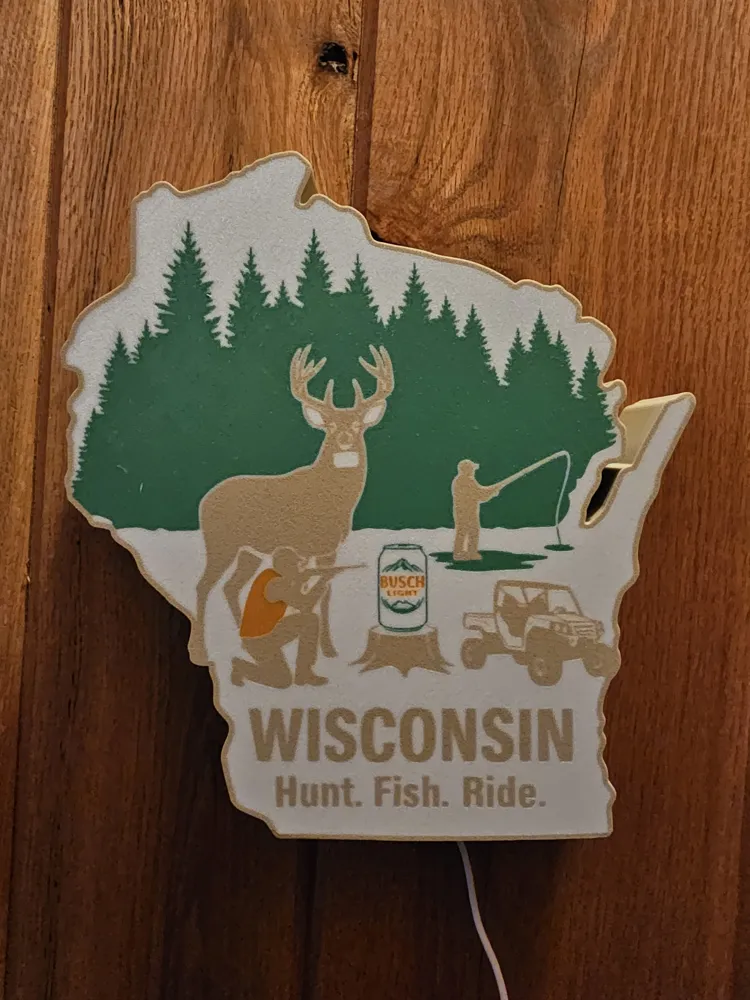 Wisconsin Busch caixa de luz caça pesca passeio - Modelo gratuito para ...