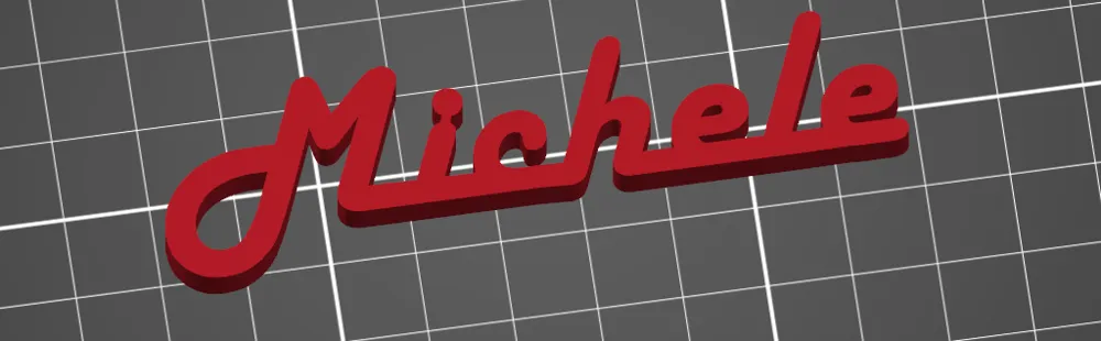 Michele Name tag key chain by Dominatrix - MakerWorld