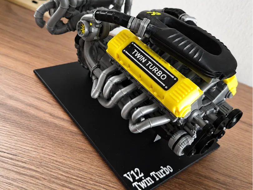 Motor Mount for V12 Twin Turbo by Danko_Creates - Free 3D Print Model ...