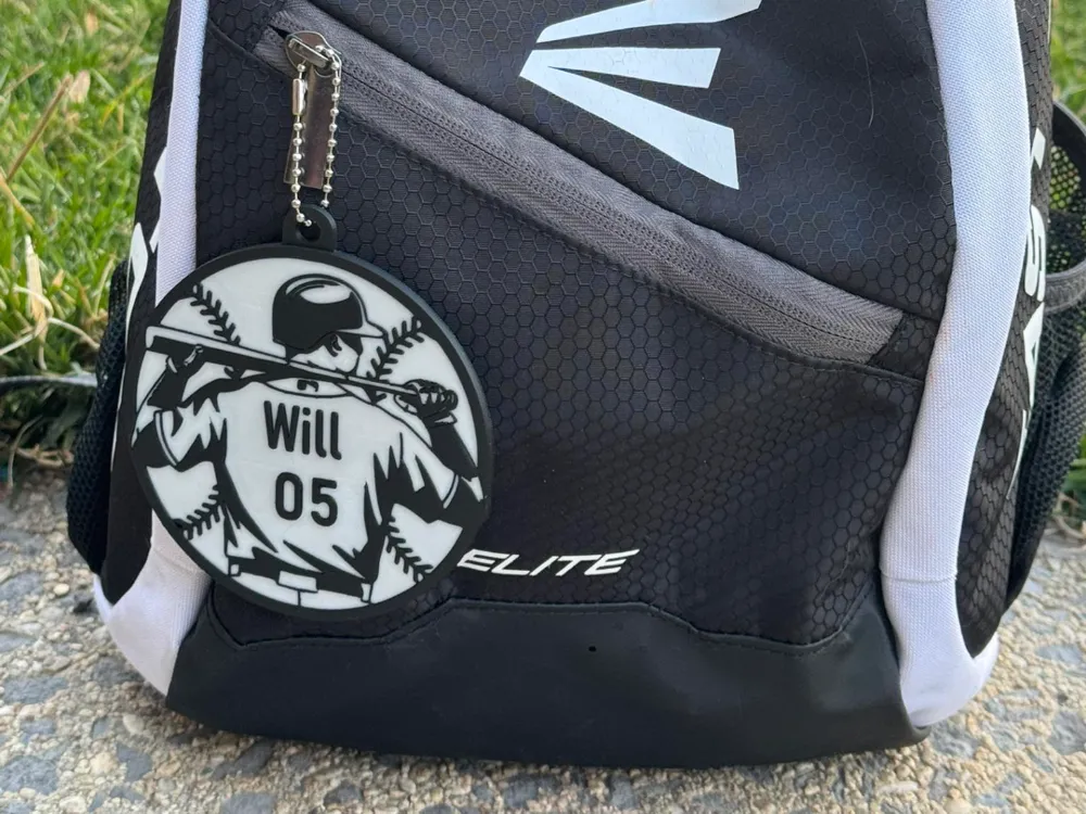 Customizable Baseball Bag Tag by tabyjo MakerWorld: Download Free 3D Models