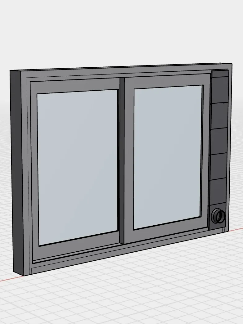 Deflector de salida de aire para ventana corredera (versión que no ...