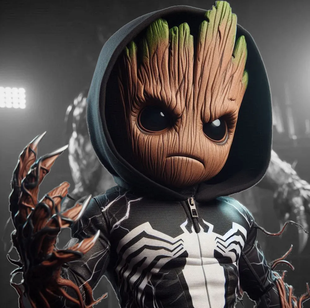 Baby Groot Venom by Errante - MakerWorld