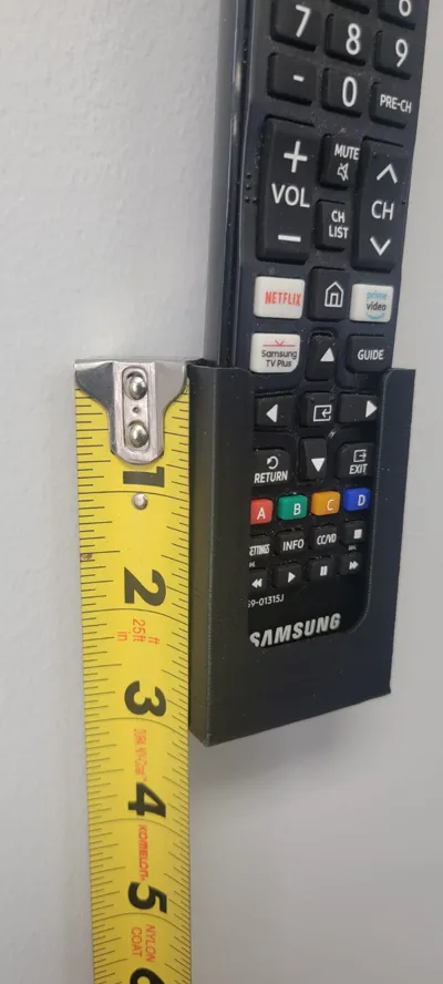 Wall Mounted Remote Holder by Brisolo - MakerWorld