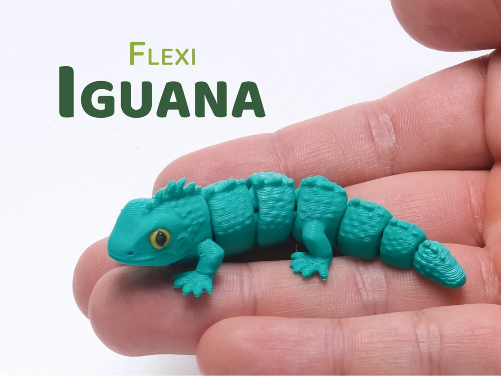 Flexi Iguana Realistic - Free 3D Print Model - MakerWorld