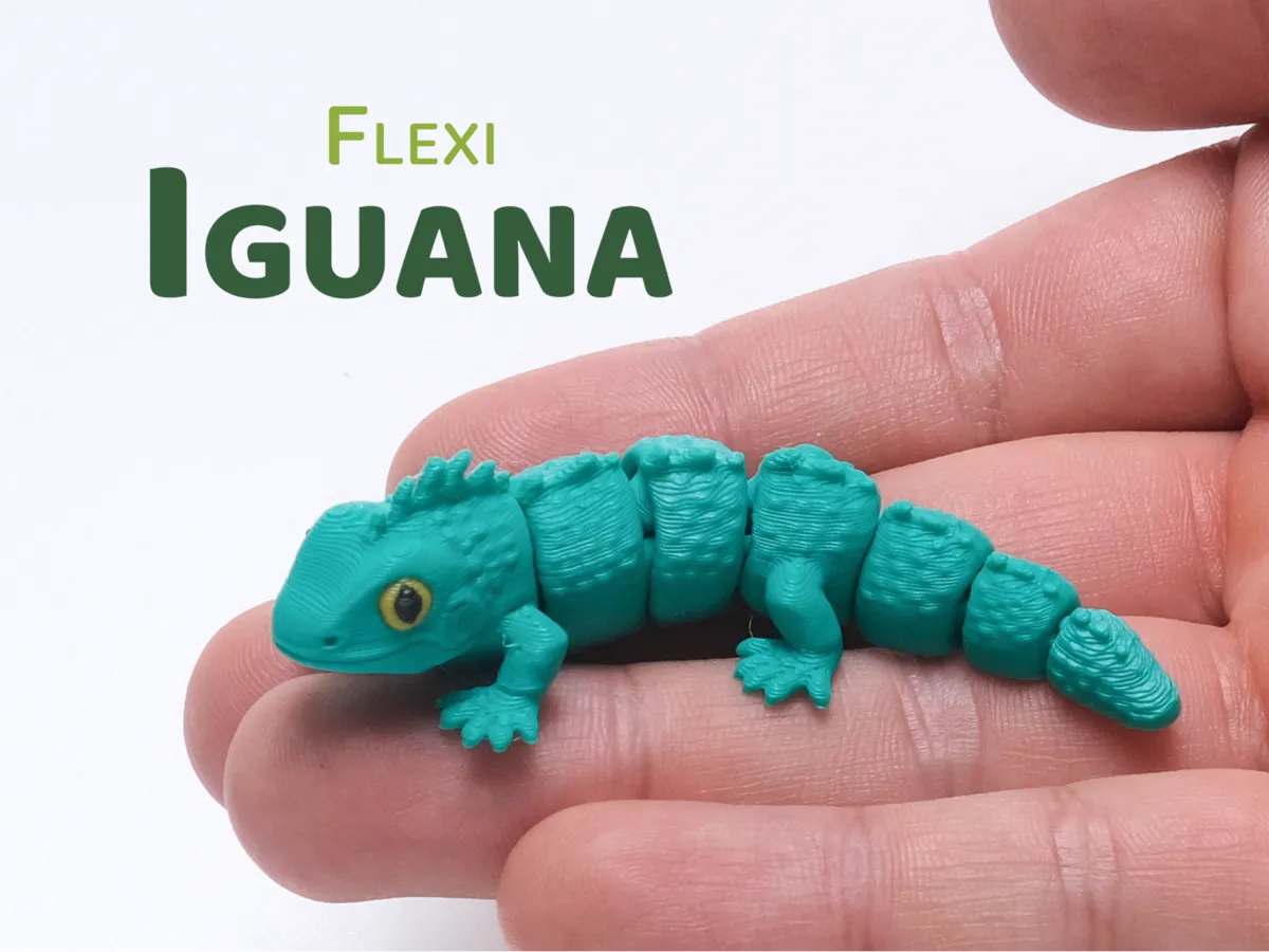 Flexi Iguana Realistic - Free 3D Print Model - MakerWorld