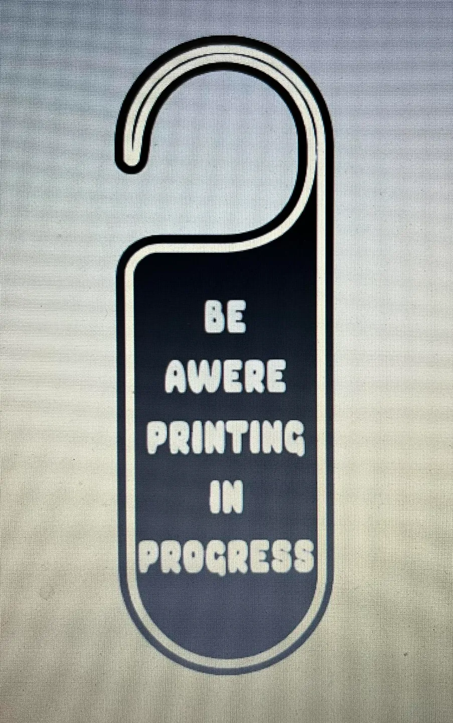 Sign-be aware printing in progress by 3dtisk22 - MakerWorld