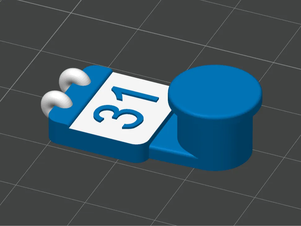 Calendar hook by Scout_039 MakerWorld: Download Free 3D Models