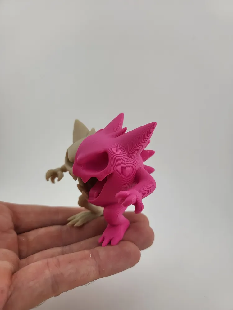 Gengar Skeleton Half Body 3D Printed Figure - Free 3D Print Model ...