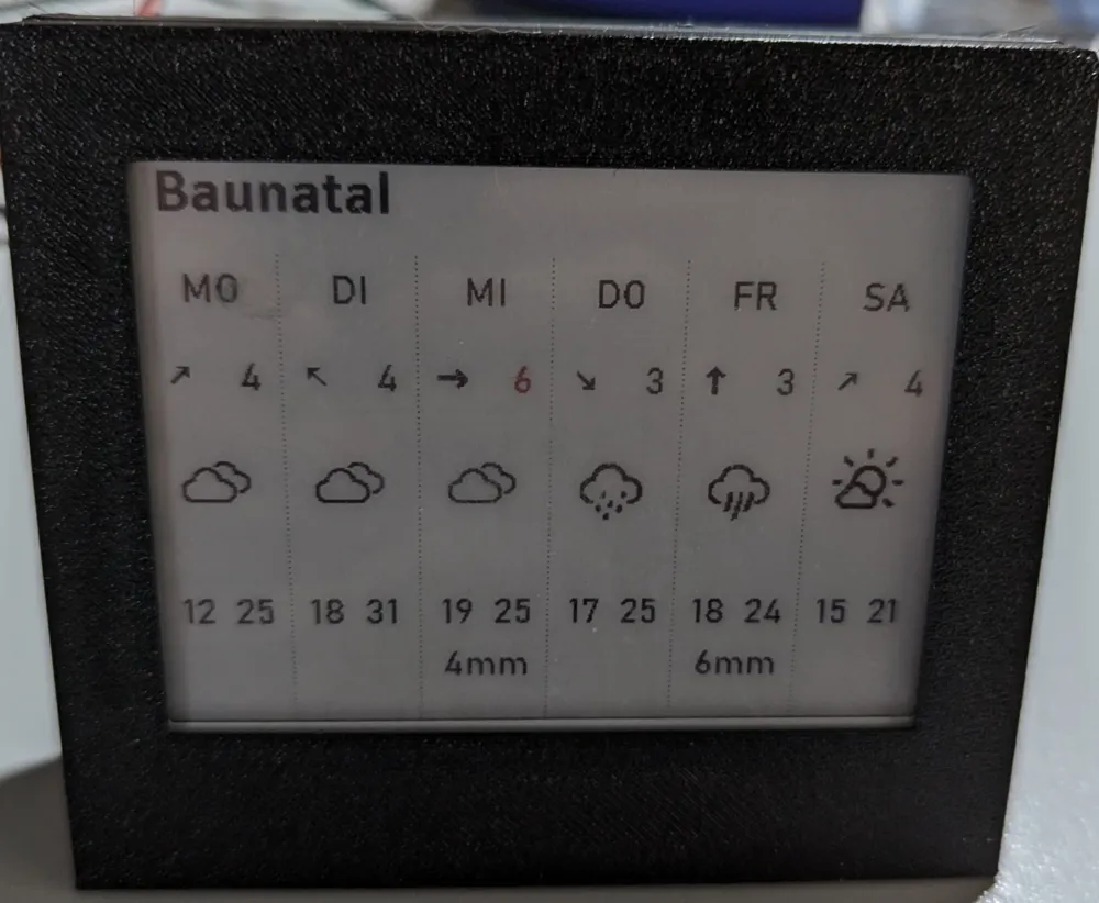 4.2 inch ePaper case with 20 degrees tilt by hurzwolf - MakerWorld