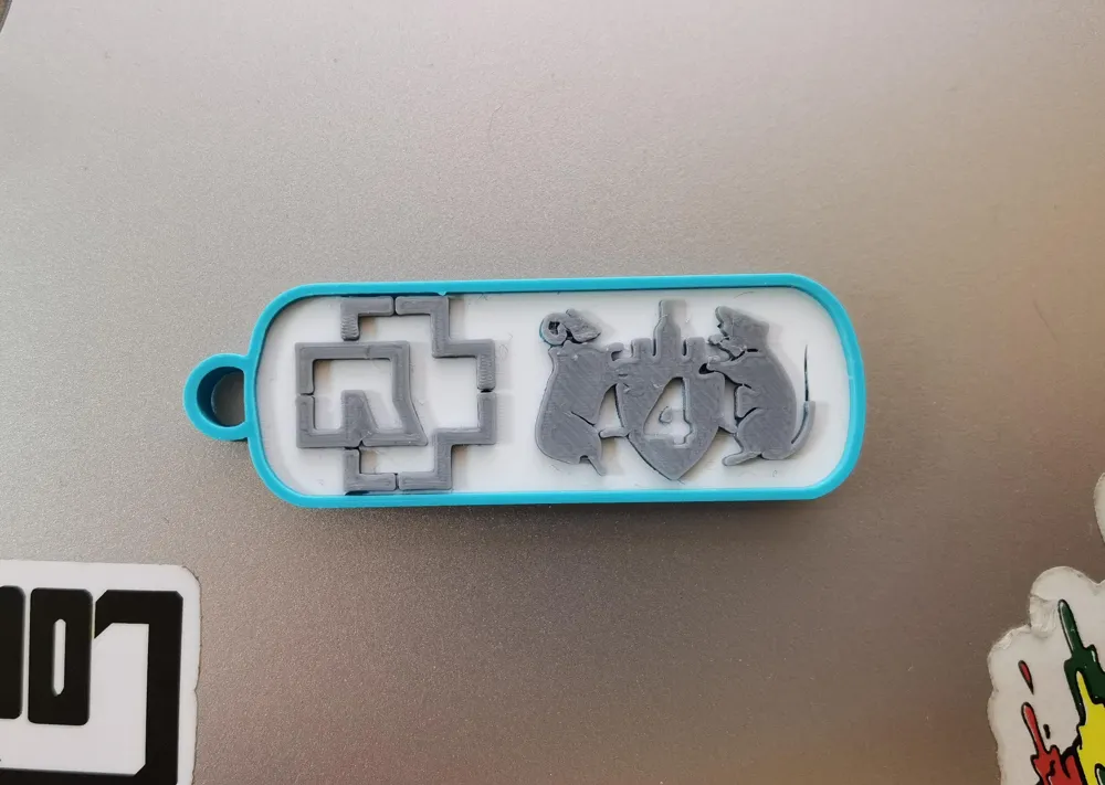 Rammstein keychain by Nesh - MakerWorld