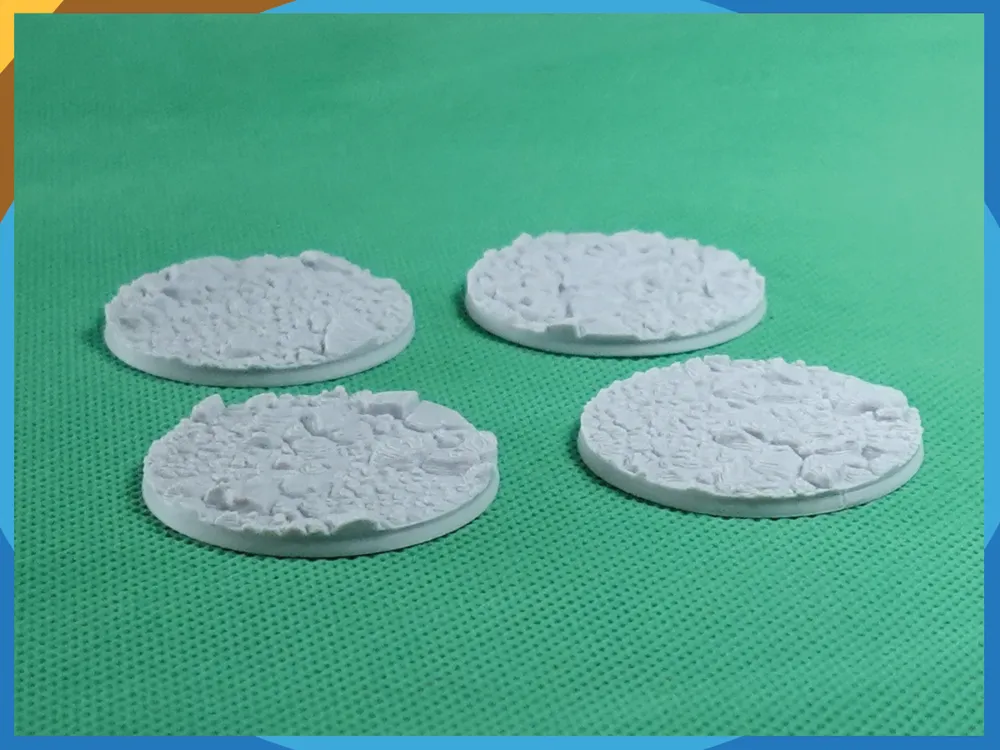 Rock 28mm Bases, Round - Free 3D Print Model - MakerWorld