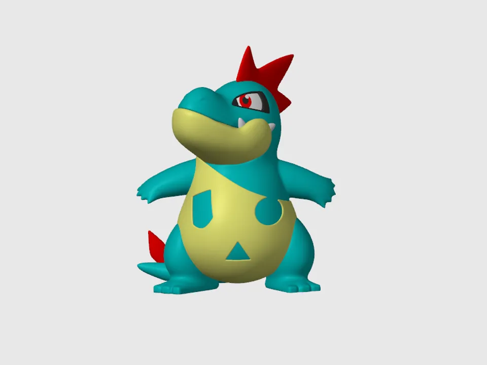 croconaw Multicolor by entroisdimensions_figurine MakerWorld: Download ...