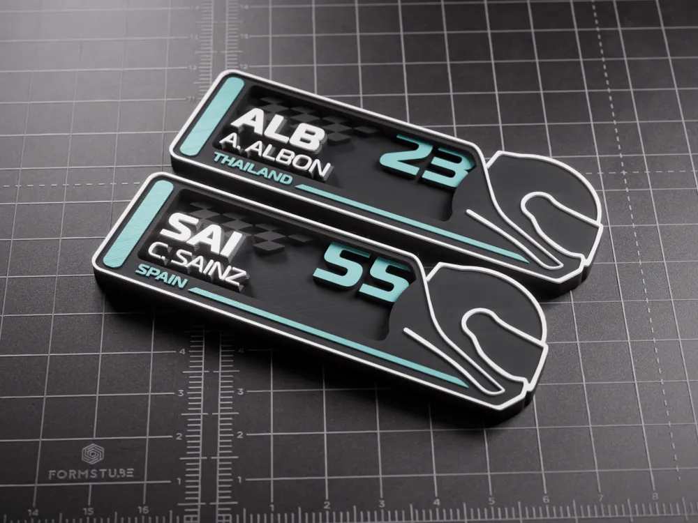 F1 2026 Driver Plates – Every Team - Free 3D Print Model - MakerWorld