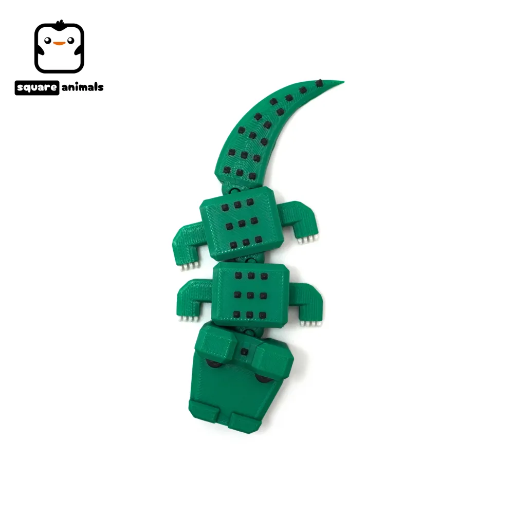 Cute Croco (Articulated) by Square Animals MakerWorld: Download Free 3D ...